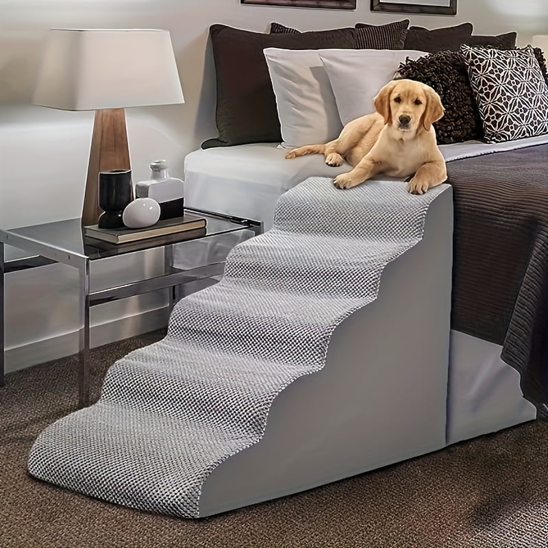 Dog Stairs Pet Stairs 3/4/5 Tiers Pet Foam Stairs Removable And ...
