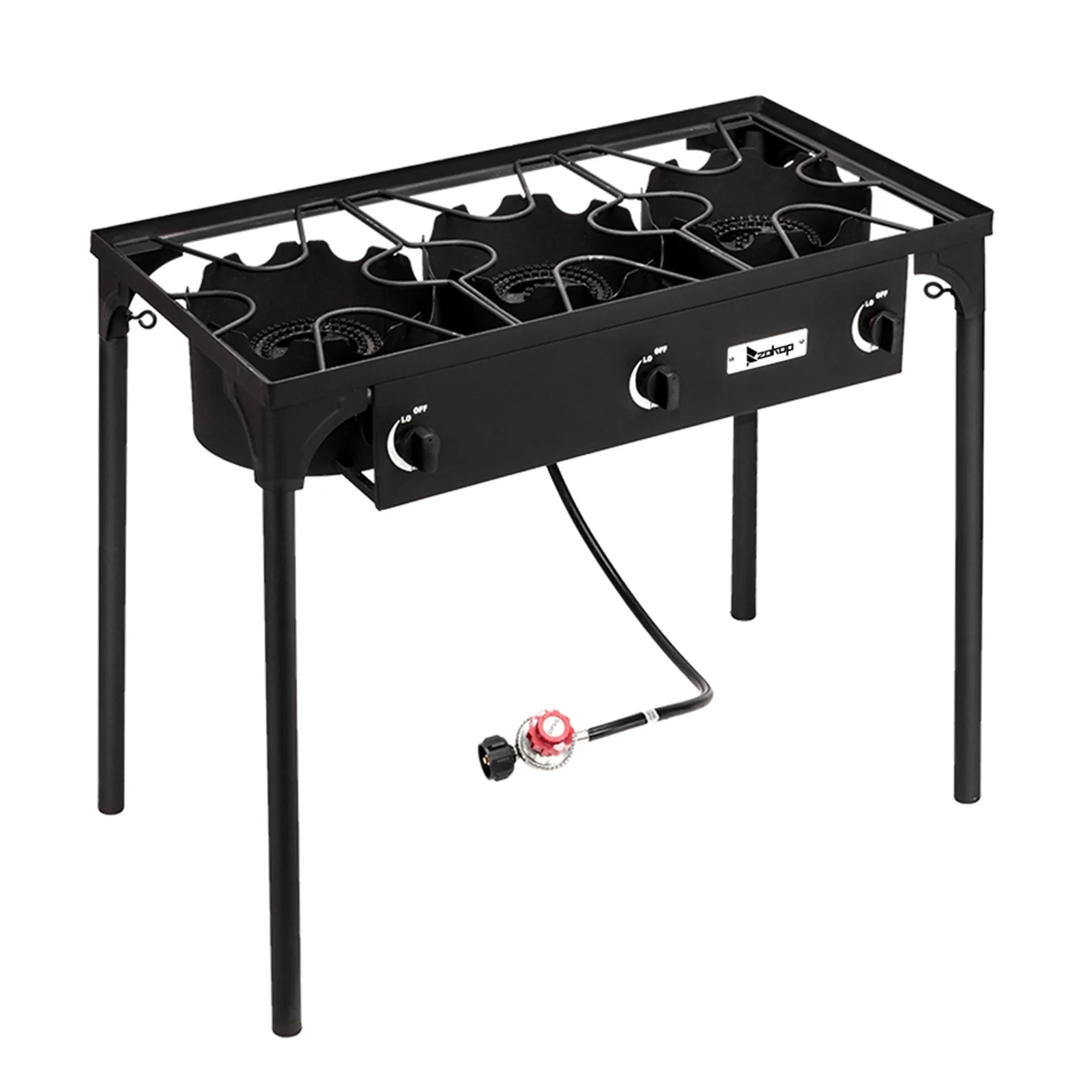 Gzxs Outdoor Camp Stove Propane Gas Cooker Portable Cast Iron Patio ...