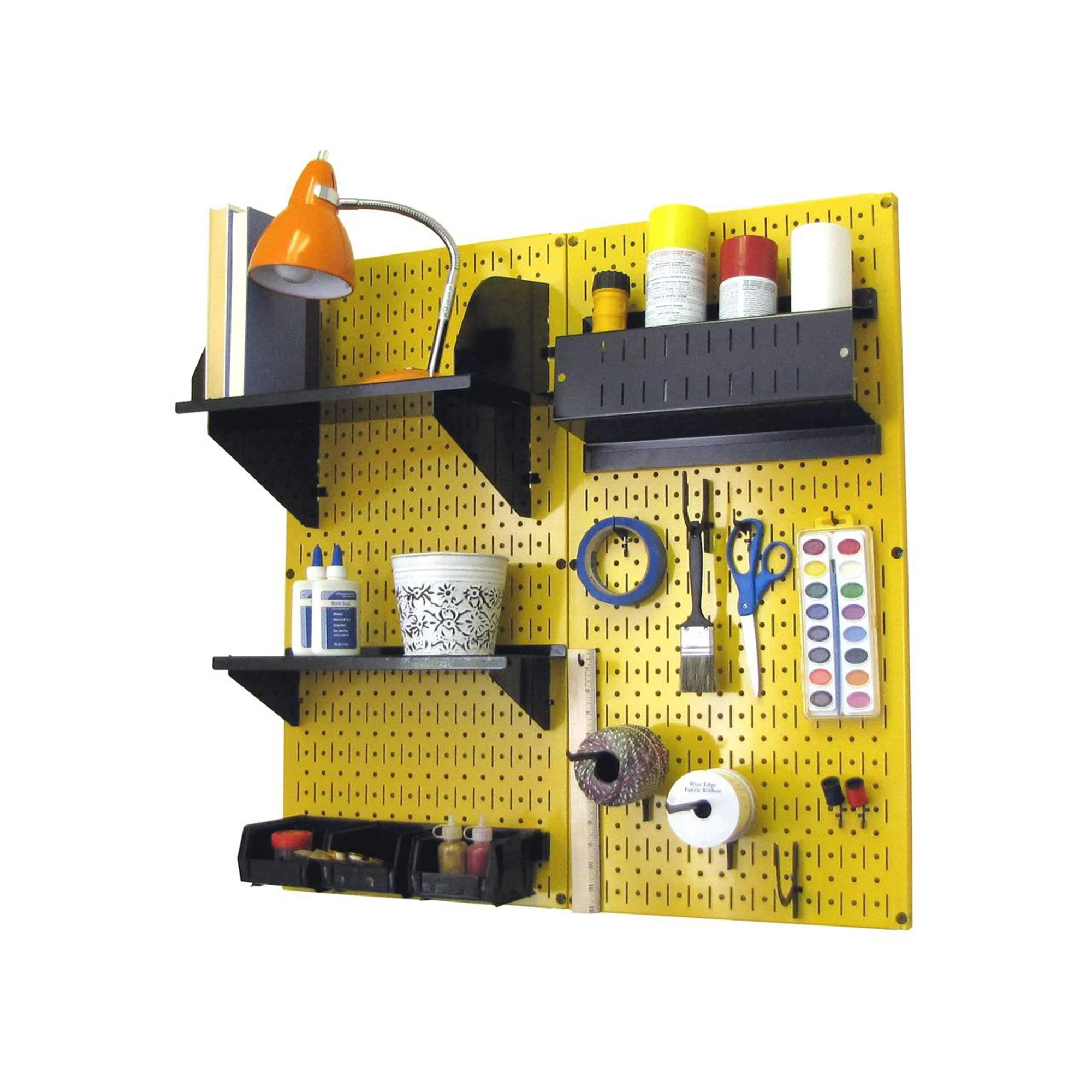 Wall Control Pegboard Hobby Craft Pegboard Organizer Storage Kit with ...