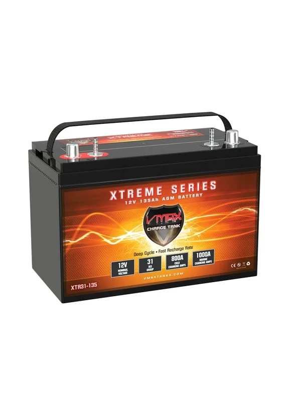 Extreme Series Battery Vmaxtanks XTR31-135 Group 31 Agm Deep Cycle 12V ...