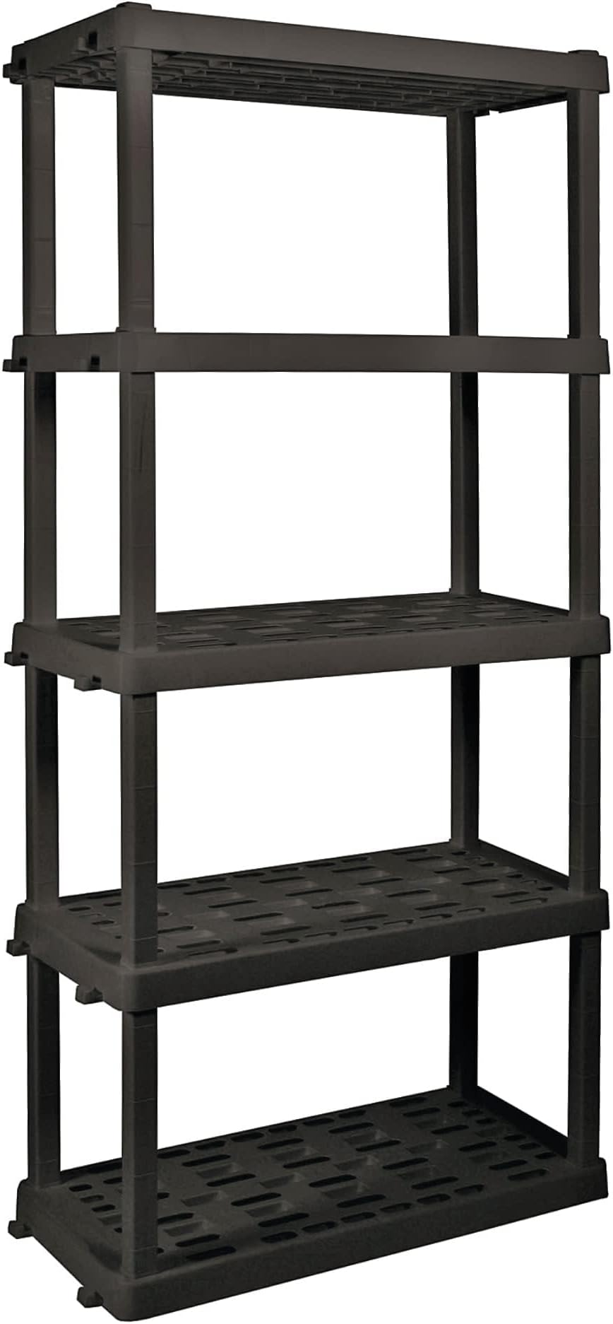 Oskar -5 Tier Plastic Shelf, Garage Shelving Unit, Rack and storage ...