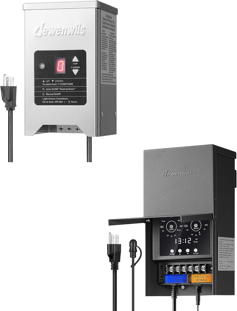 DEWENWILS Low Voltage Landscape Transformer with Photocell Sensor ...