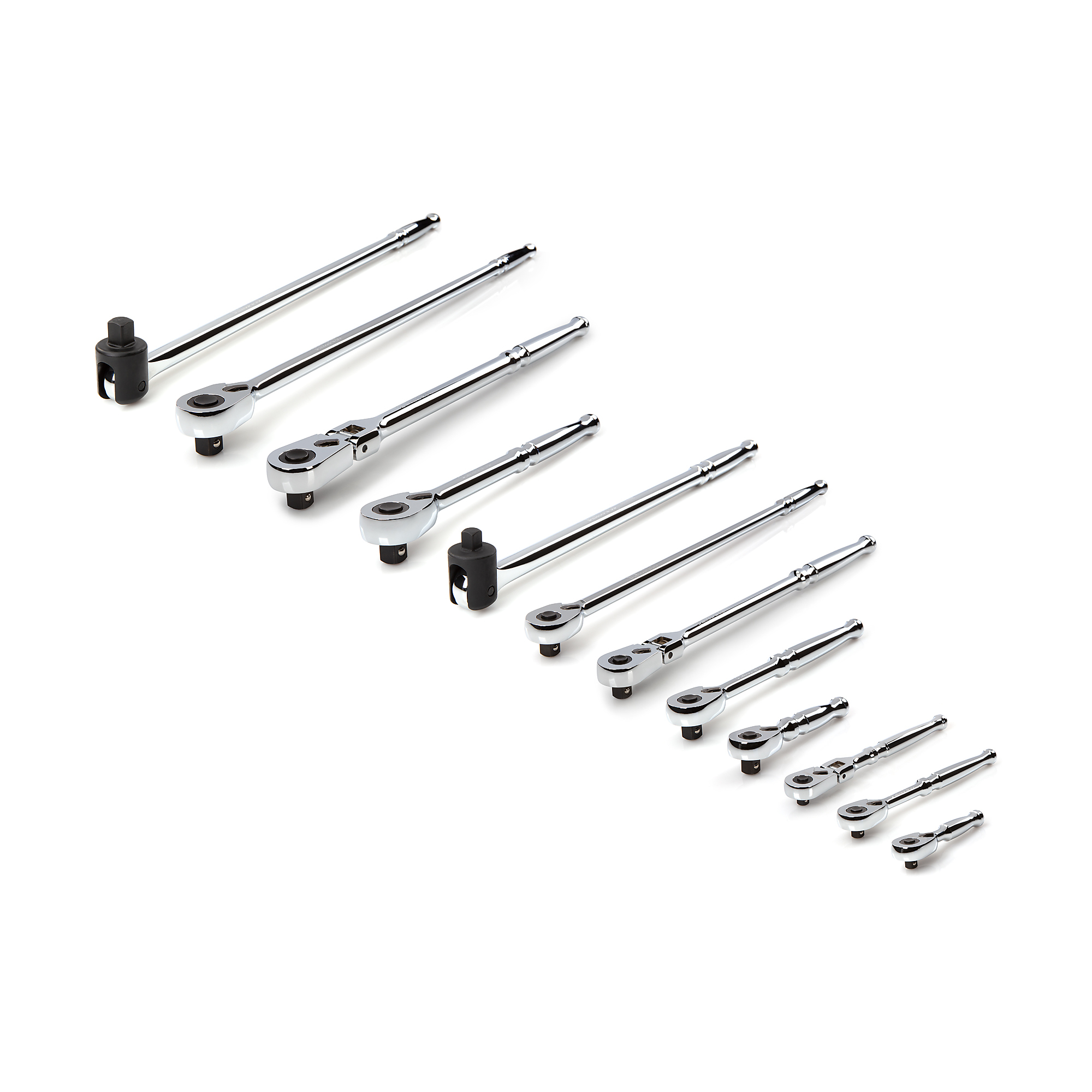 Tekton, 12-pc Ratchets-QR Set, Drive Size Multiple in, Tool Length 0 in ...