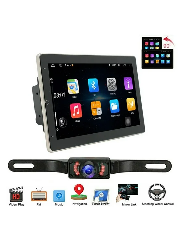Android 13 Rotatable Car Stereo Radio 10" Car Multifunctional Player ...