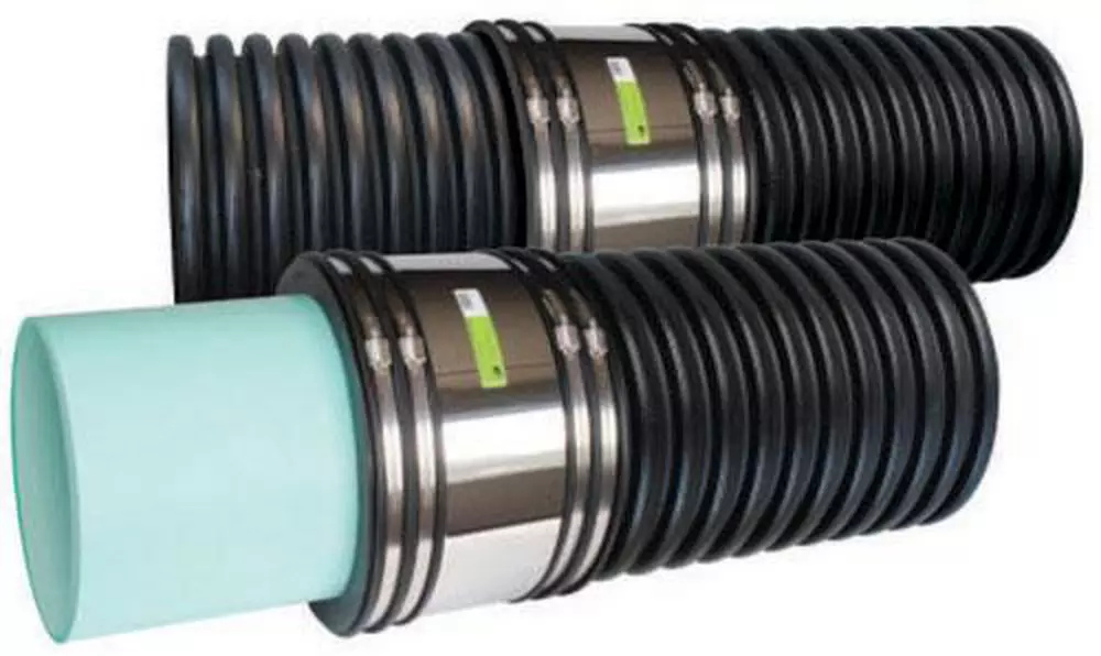 Fernco Corrugated x Cast Iron PVC Flexible Coupling - Texas Outlet