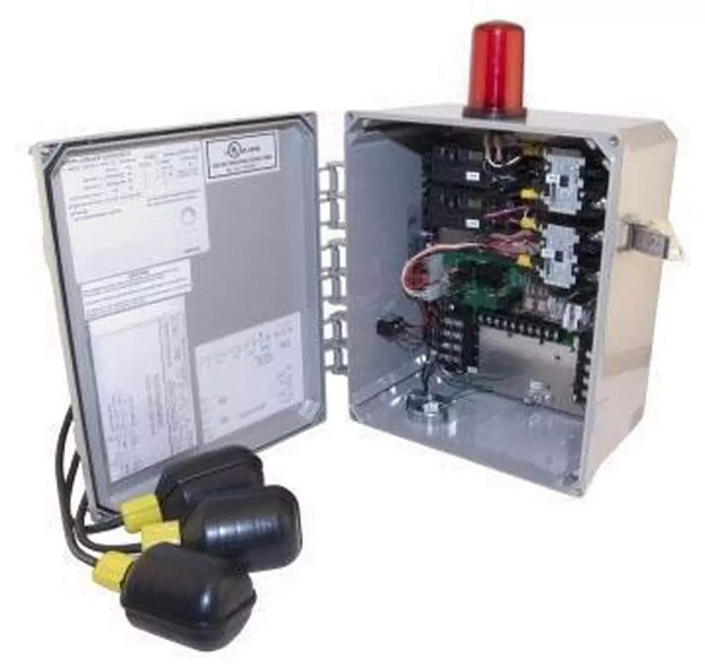 Zoeller Pump Co 12 x 6 in. Control Panel for 3-Phase Pumps - Texas Outlet