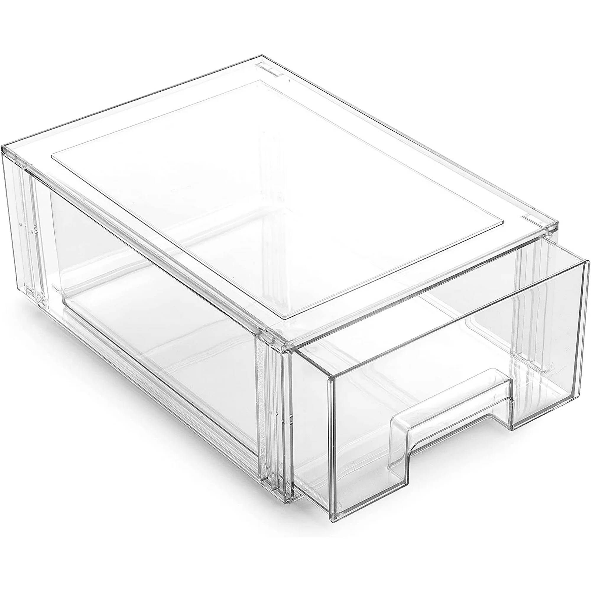 HUHAN | Stackable Plastic Storage Drawers, Large - 6 Pack | THE CRATE ...