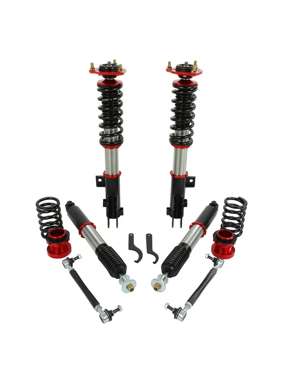 AUTOMUTO Coilover Struts Damper Adjustable Suspension Coilover Shocks ...