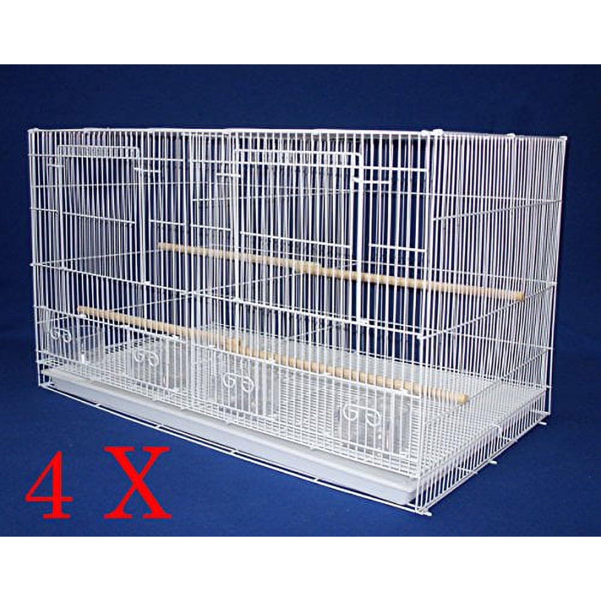 NEW Set of 4 Large Breeding Bird Carrier Cage with Center Divider (30 ...