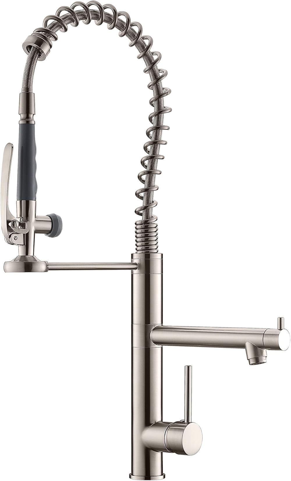 Commercial Kitchen Faucet with Pull Down Sprayer,AIMADI Modern Single ...