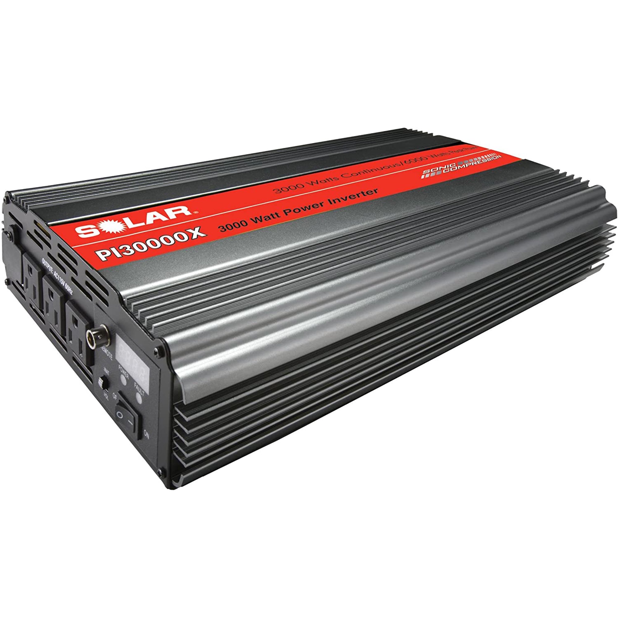 SOLAR PI30000X 3000W Power Inverter with Triple Outlet plus Junction ...