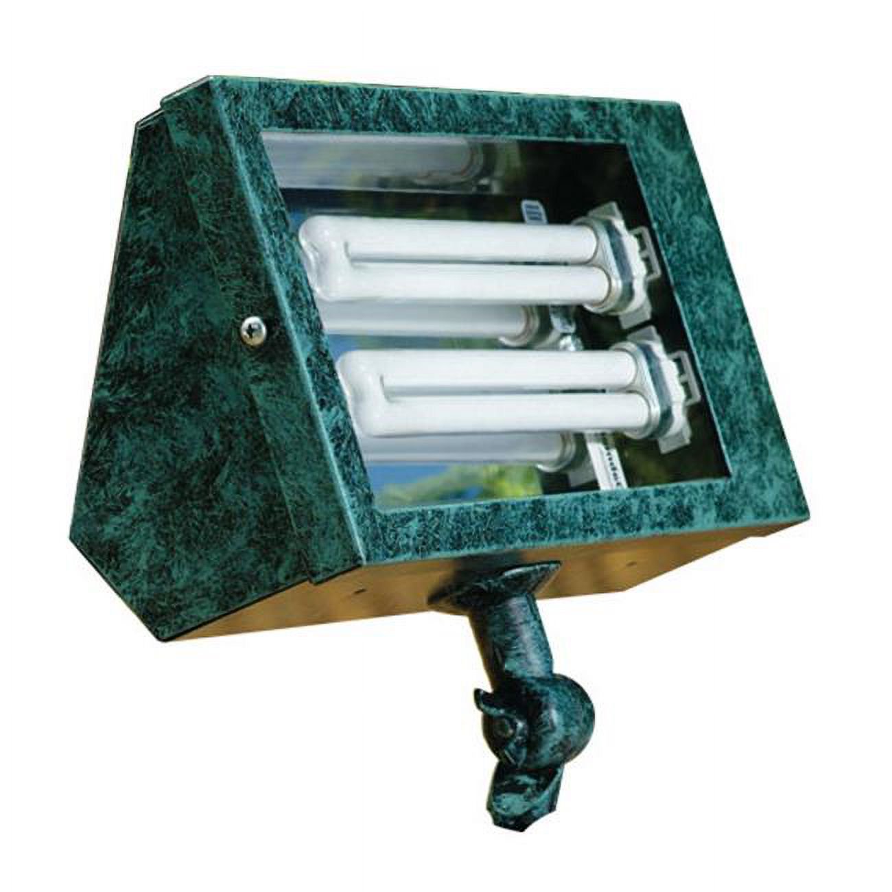 Solid Brass Area Flood Light- Verde Green - Texas Outlet