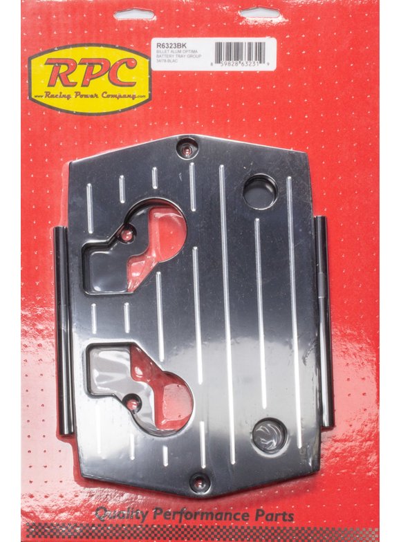 Optima Alum Ball Milled Battery Tray Black - Texas Outlet