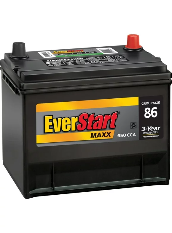 EverStart Maxx Lead Acid Automotive Battery, Group Size 86 12 Volt, 650 ...