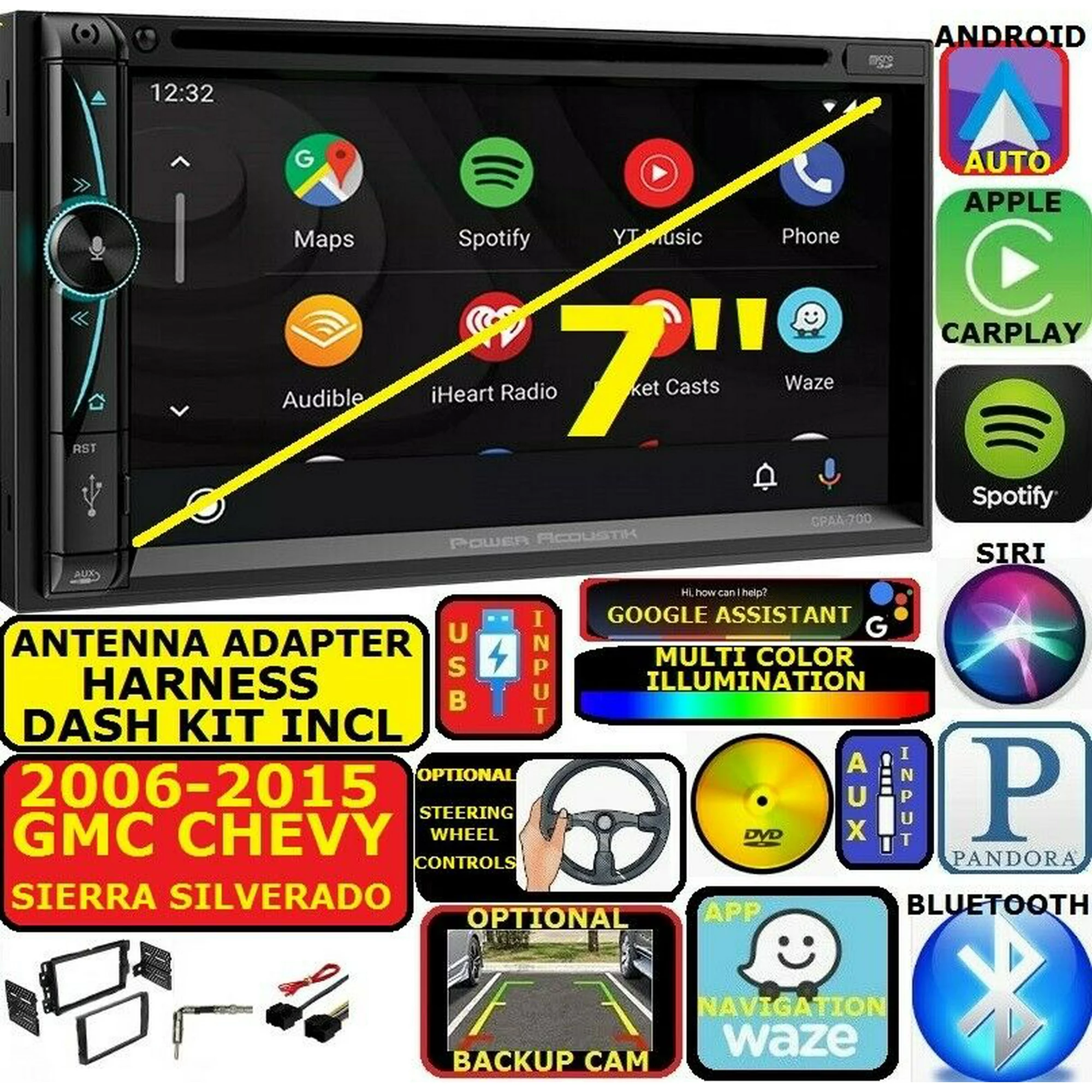 GM CAR-TRUCK-VAN-SUV GPS NAVIGATION Cd/Dvd Bluetooth Radio Stereo ...