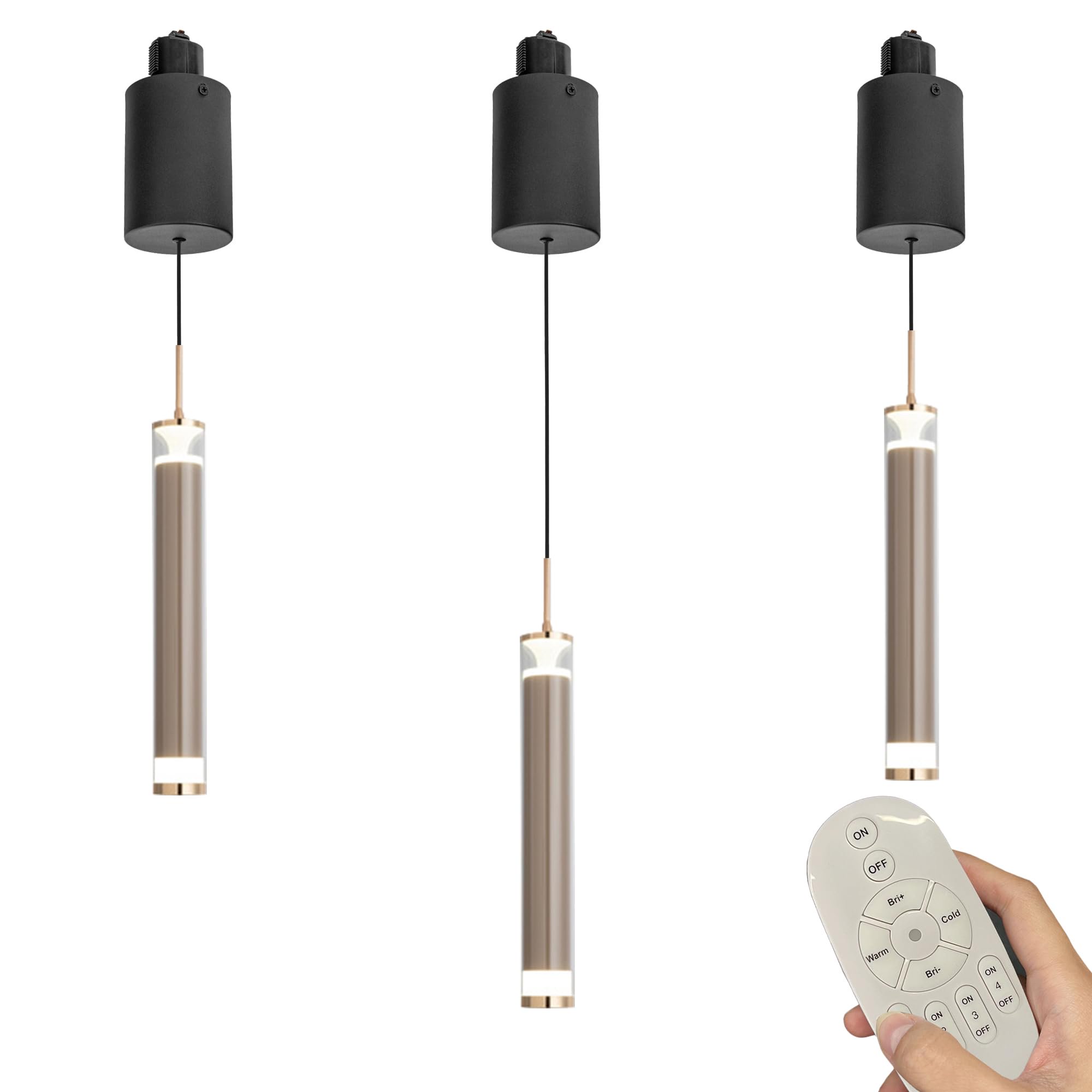 FSLiving Adjustable Height Track Pendnat Light J-Type Retractable Lift ...