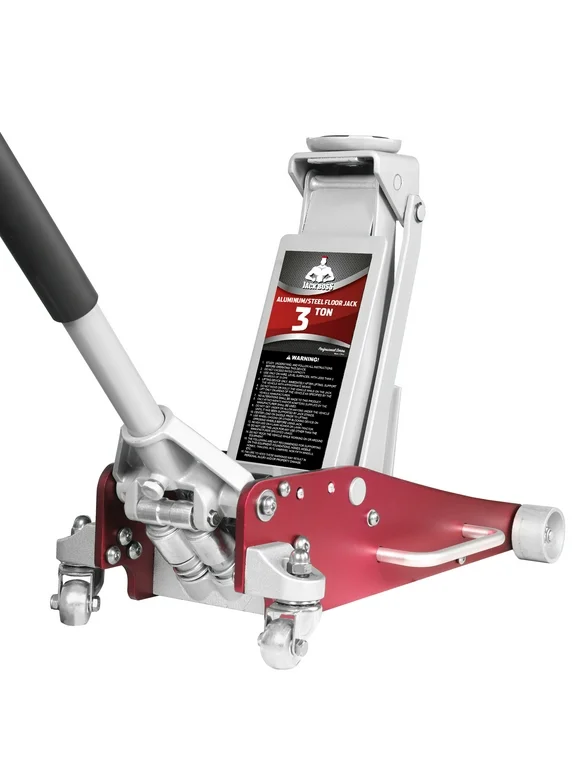 JACK BOSS Floor Jack 3 Ton Hydraulic Low Profile Aluminum and Steel ...
