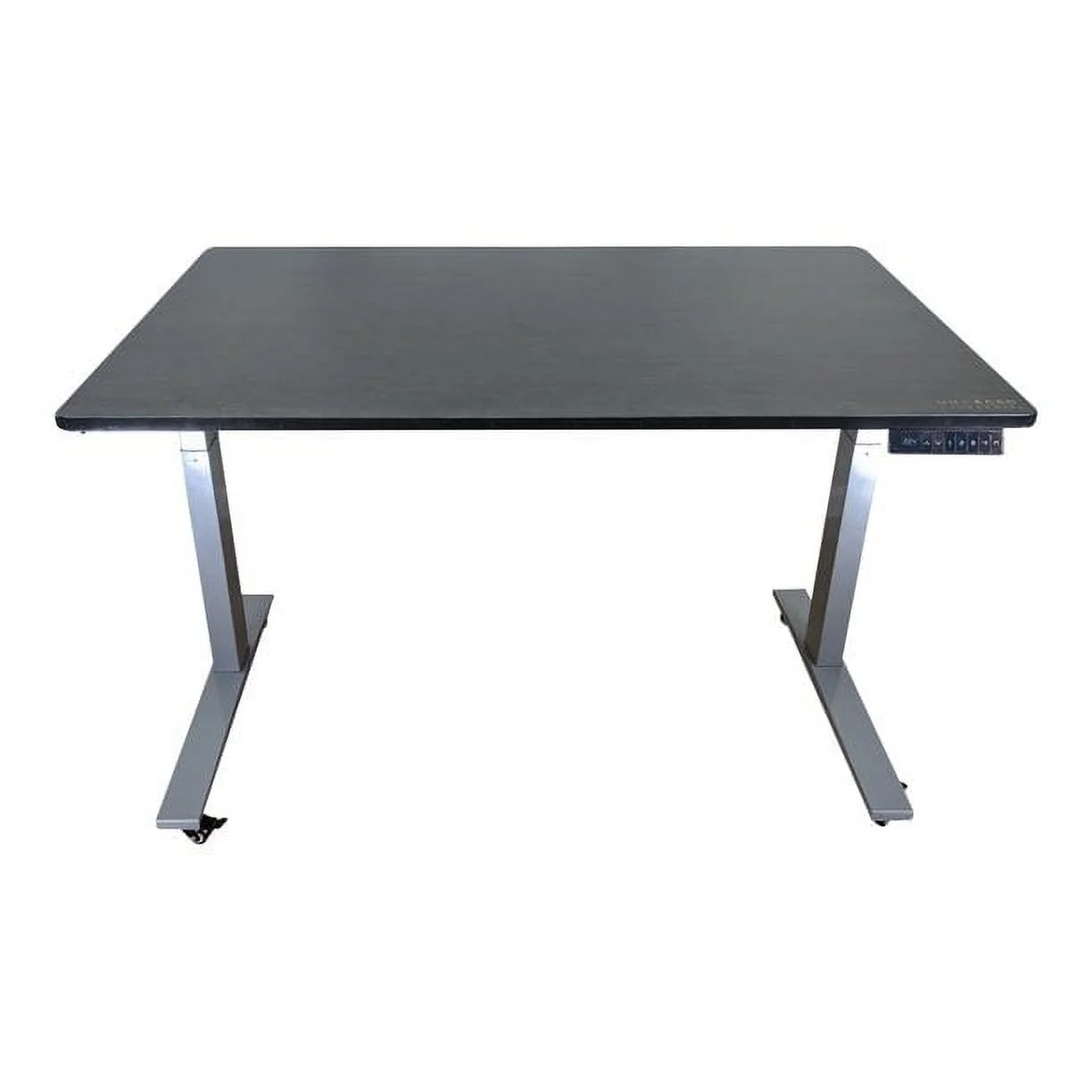 RISE UP dual motor electric standing desk 48x30" black bamboo desktop ...