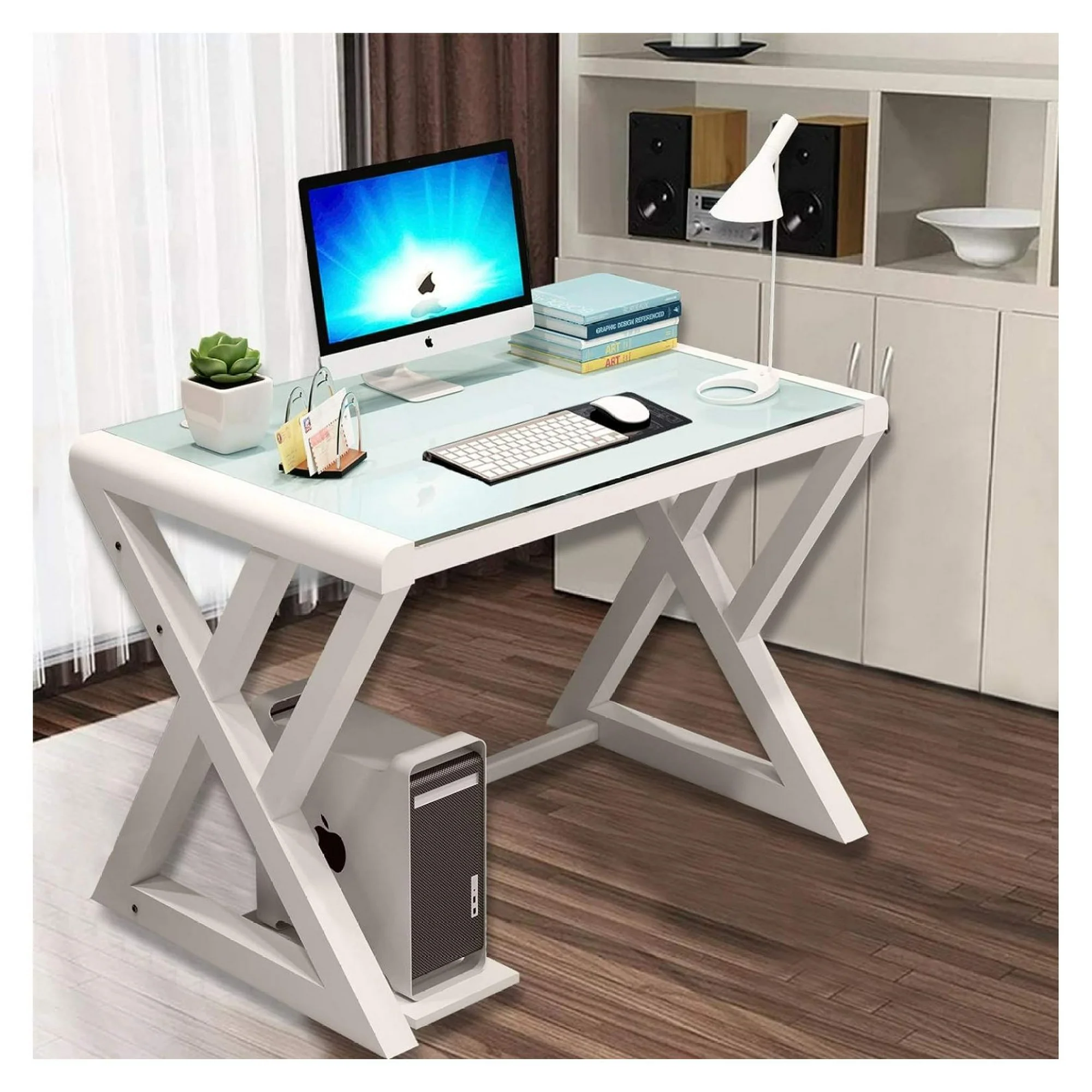 Zazesaby Computer Desk & Gaming Desk, Home Office Desks 55.1 Inch ...