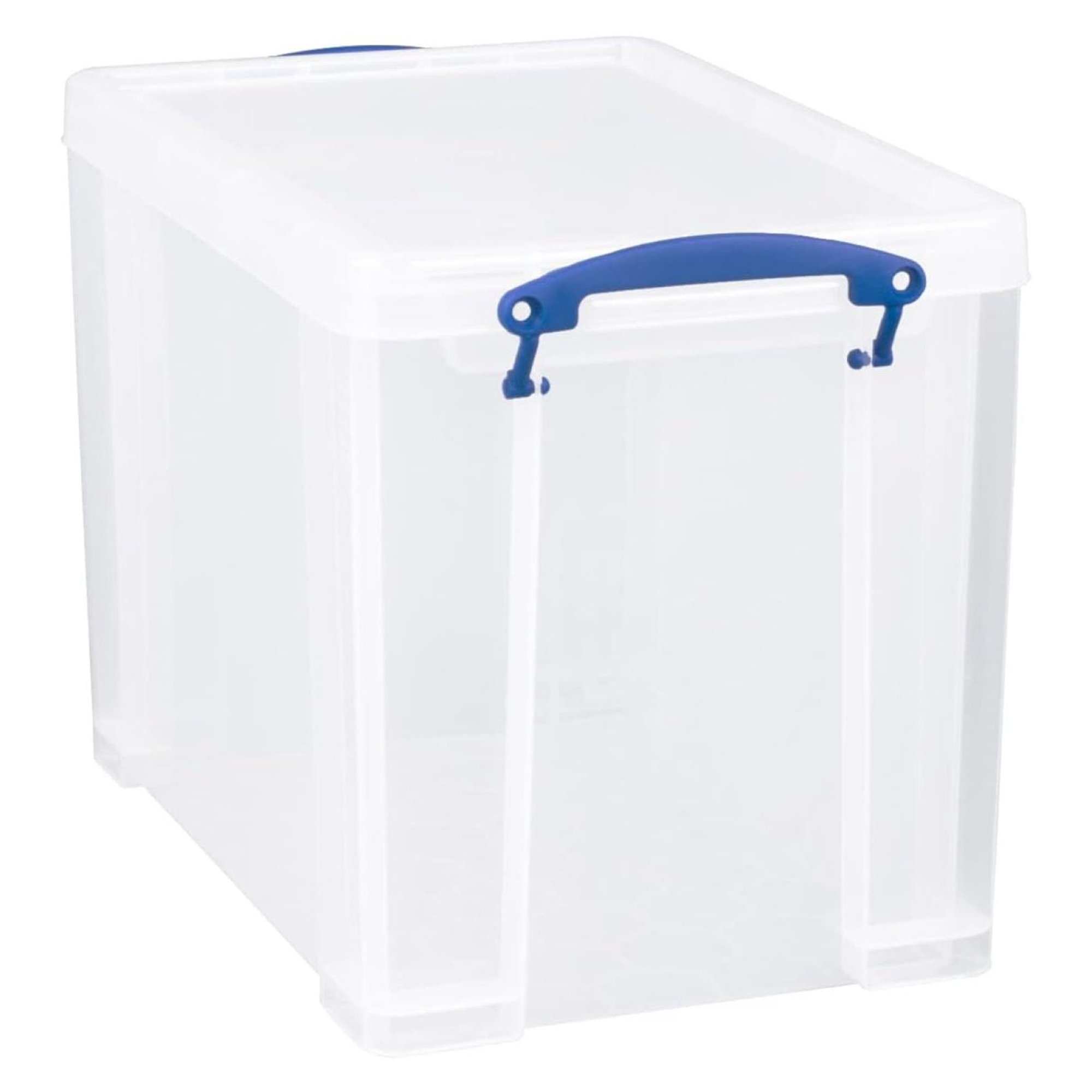 ZHOUB 19 Liter Plastic Stackable Storage Container w/ Snap Lid & Built ...