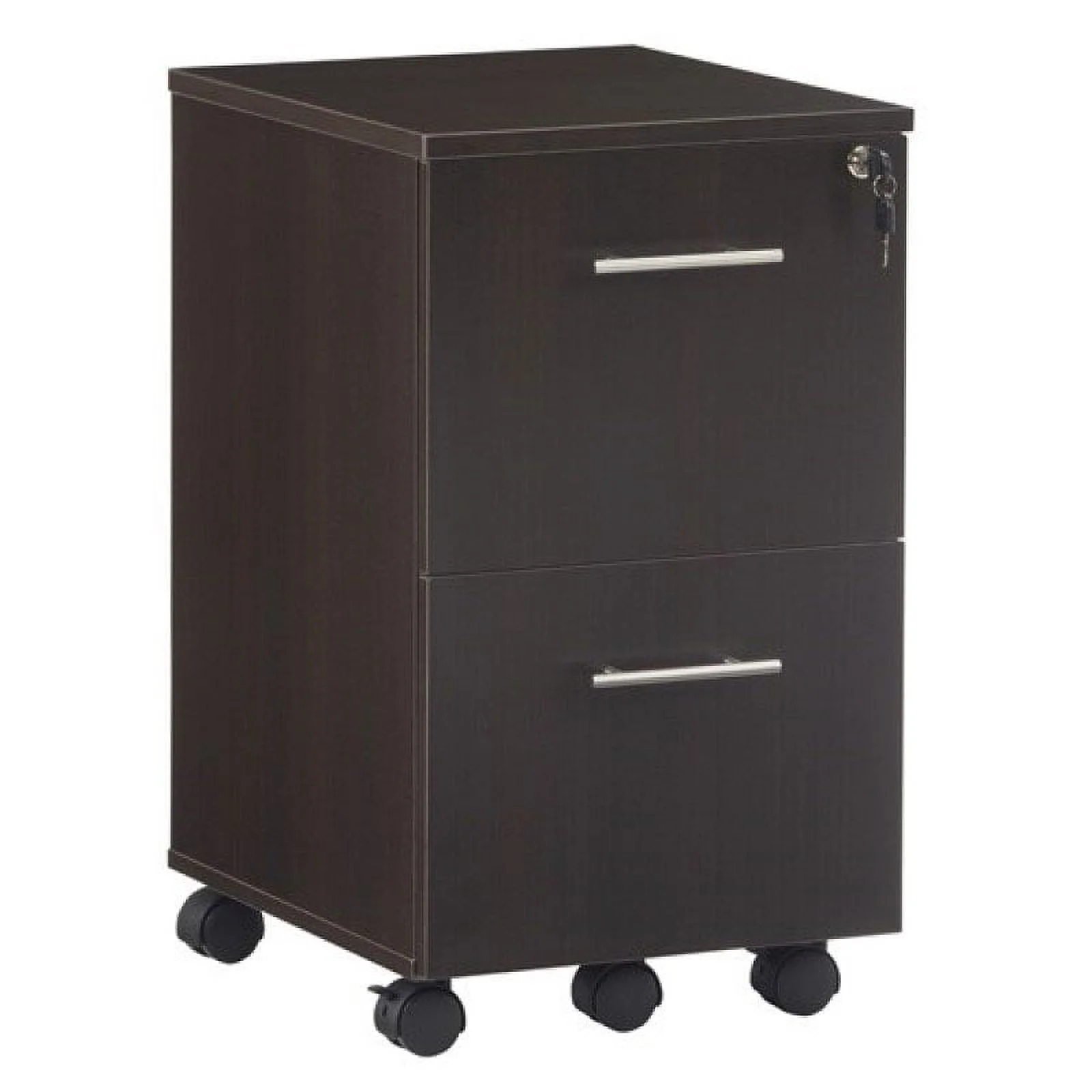 Scranton & Co File Cabinet with 2 Drawers & 1 Lock, Rolling Mobile and ...