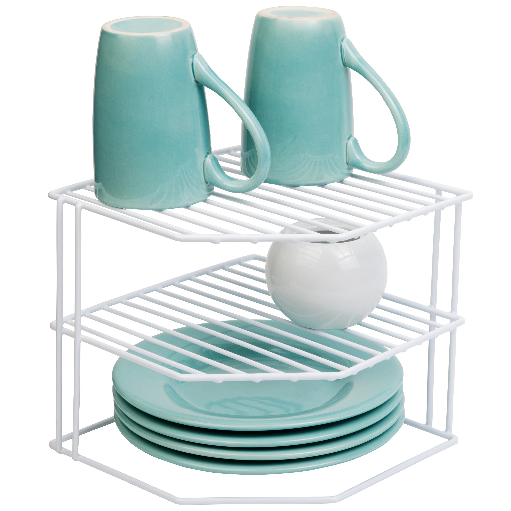 Smart Design 3-Tier Kitchen Corner Shelf Rack - Texas Outlet