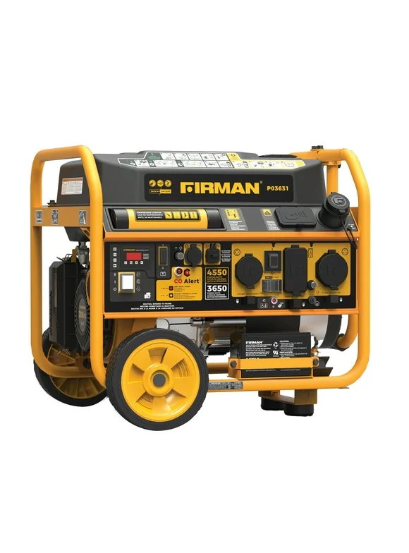 FIRMAN P03631 Gas Portable Generator 4550/3650 Watt Ultimate Remote ...