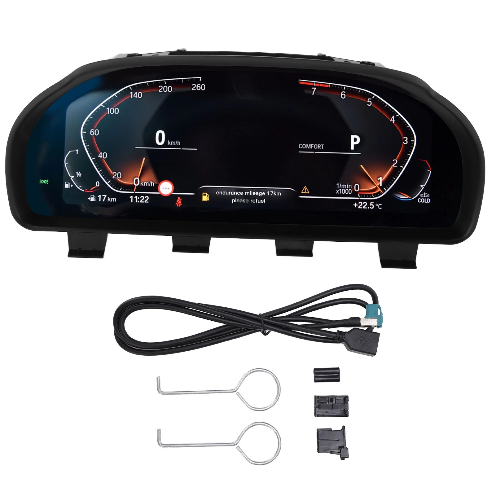 Car LCD Screen Meter Digital Dashboard Cluster Instrument Replacement ...