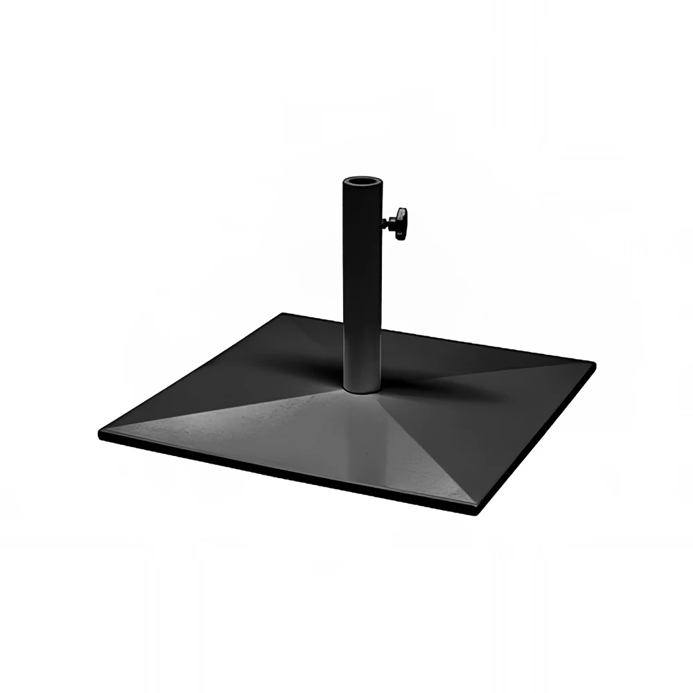 emu 927 2 ft Square Shade Umbrella Base - 65 lb, Steel, Antique Black ...