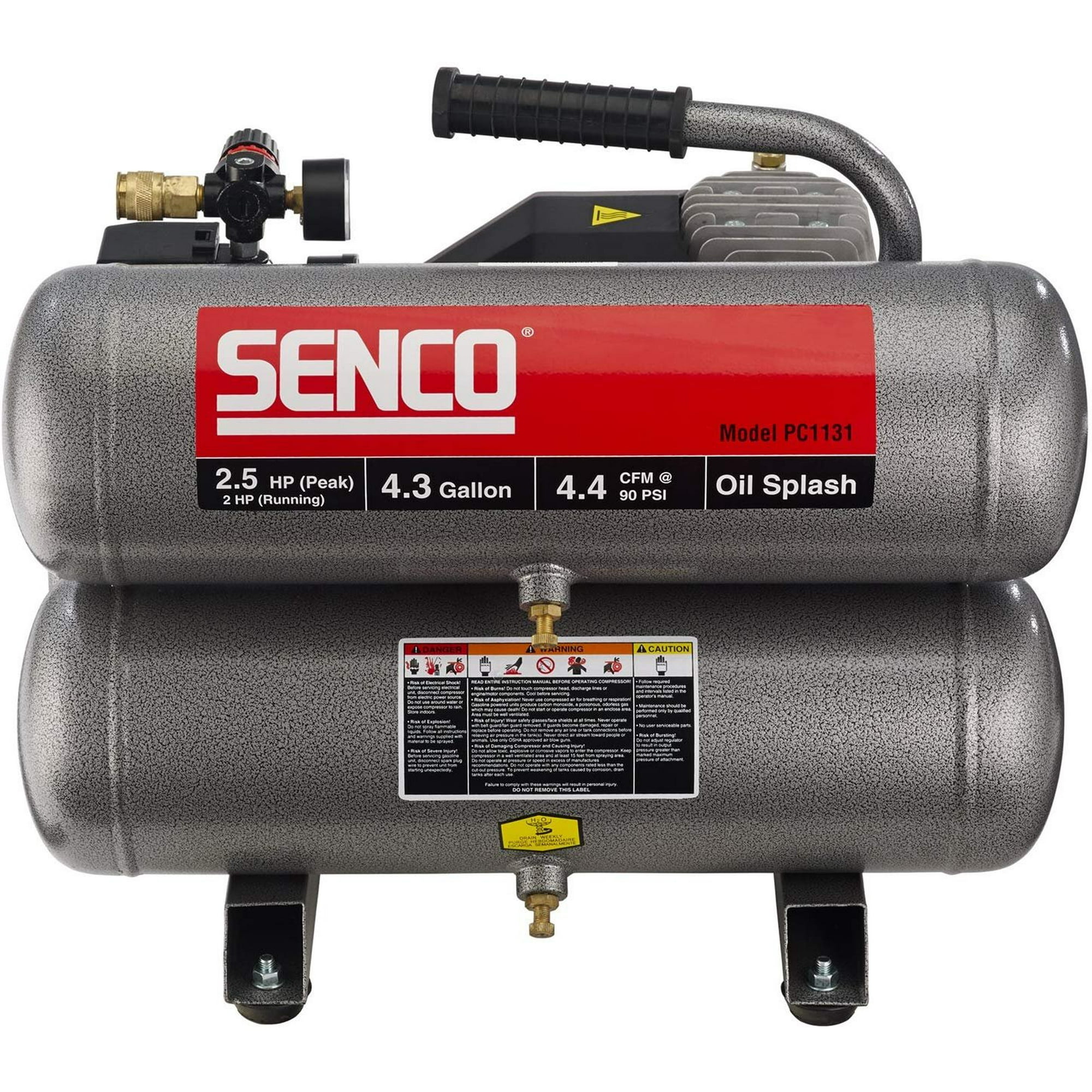 Senco PC1131 Compressor, 2.5-Horsepower Peak 4.3 gallon - Overstock Texas