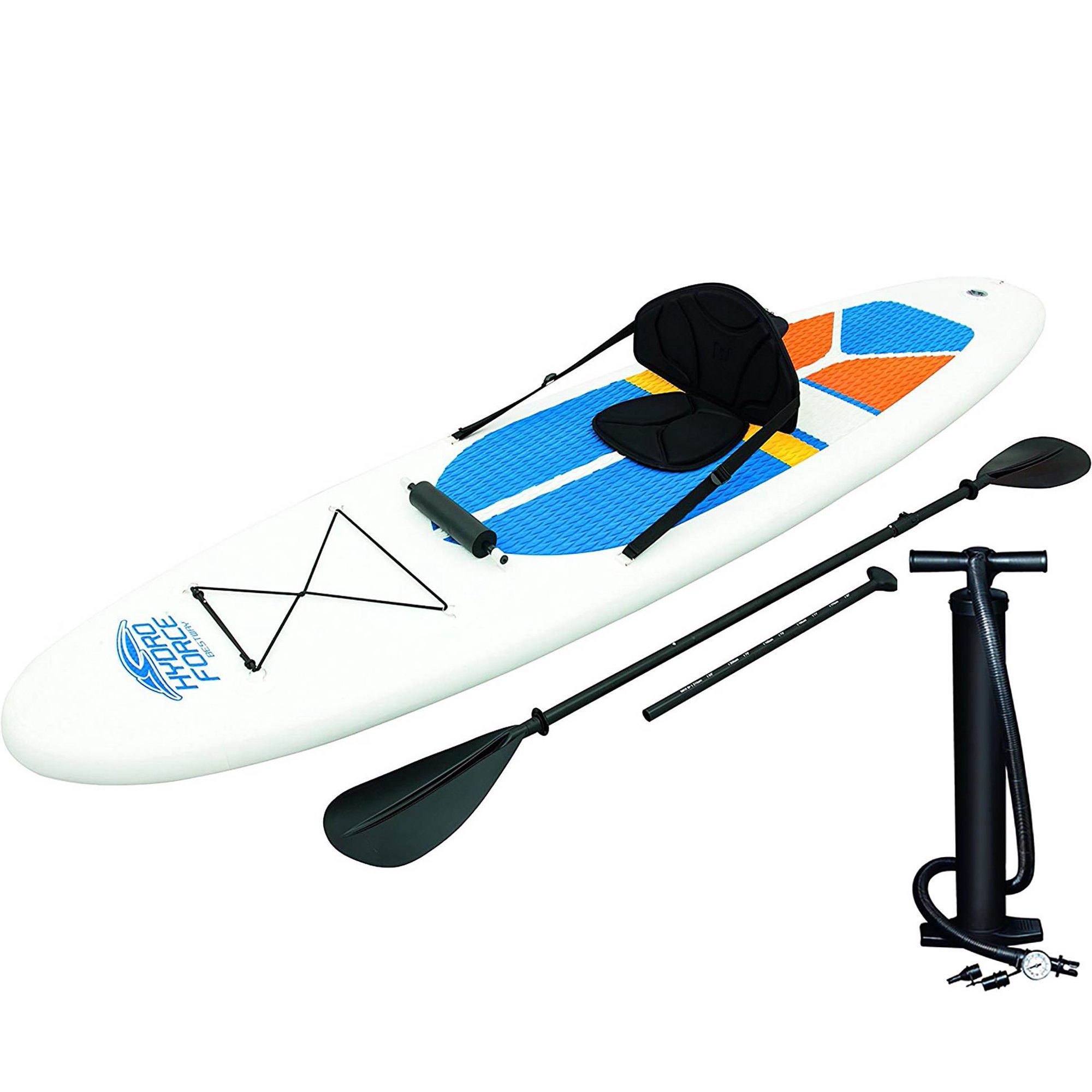 Bestway Hydro-Force White Cap 10' Inflatable Stand Up Paddle Board (2 ...