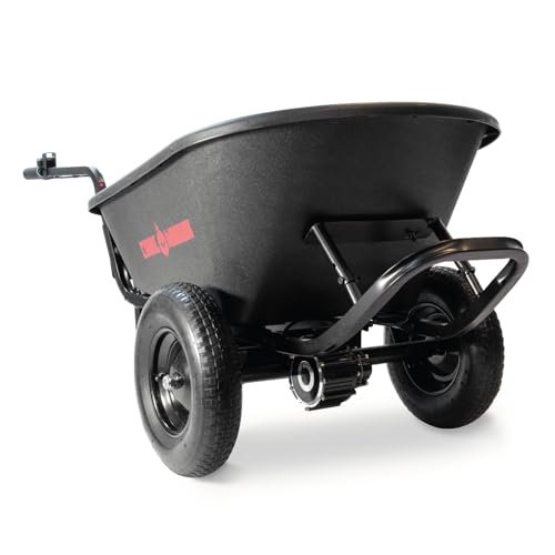 Chore Warrior Electric Wheelbarrow Powered Utility Cart 350 LBS ...