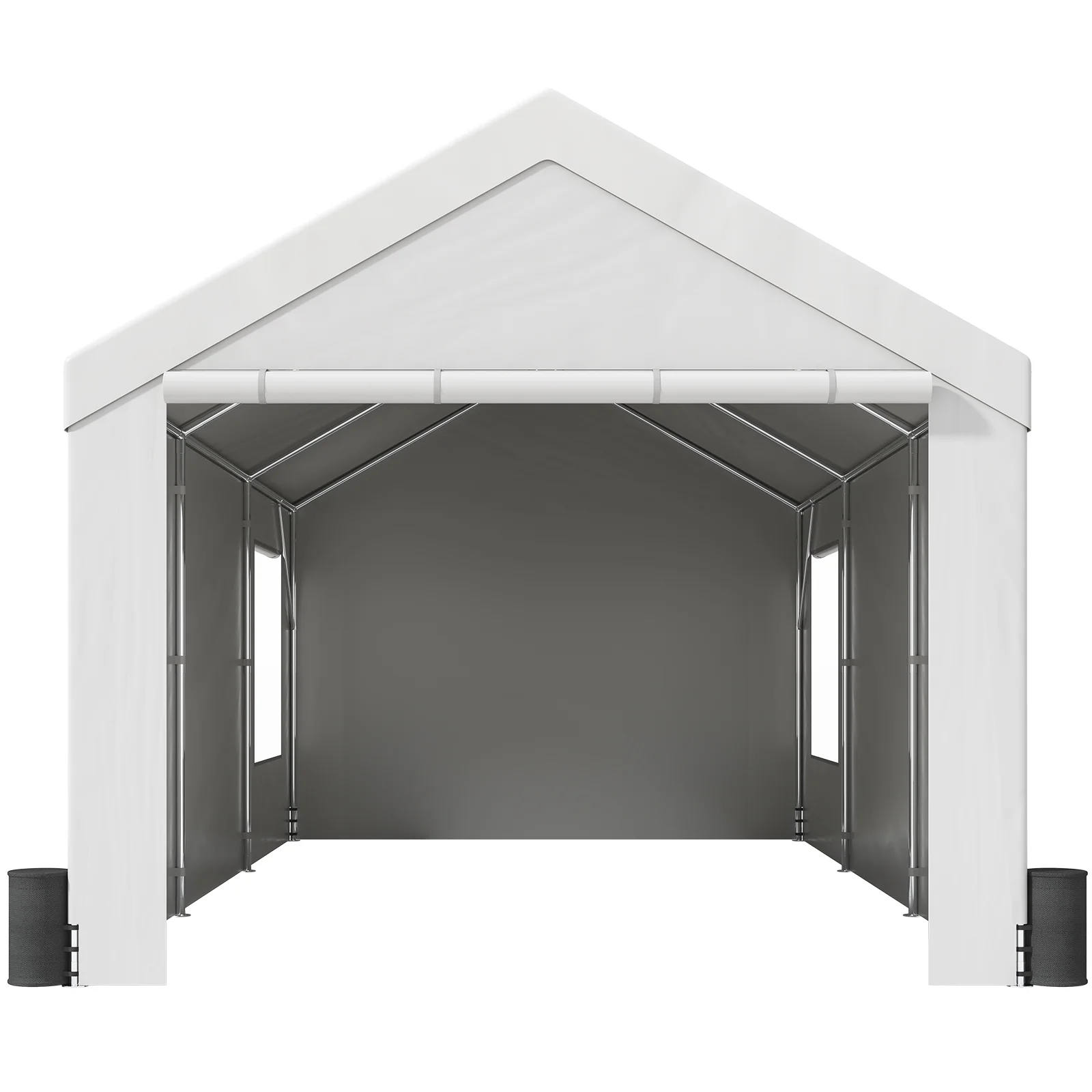 SKYSHALO Carport Canopy Car Canopy 10 x 20 Feet & 8 Legs, Side Walls ...