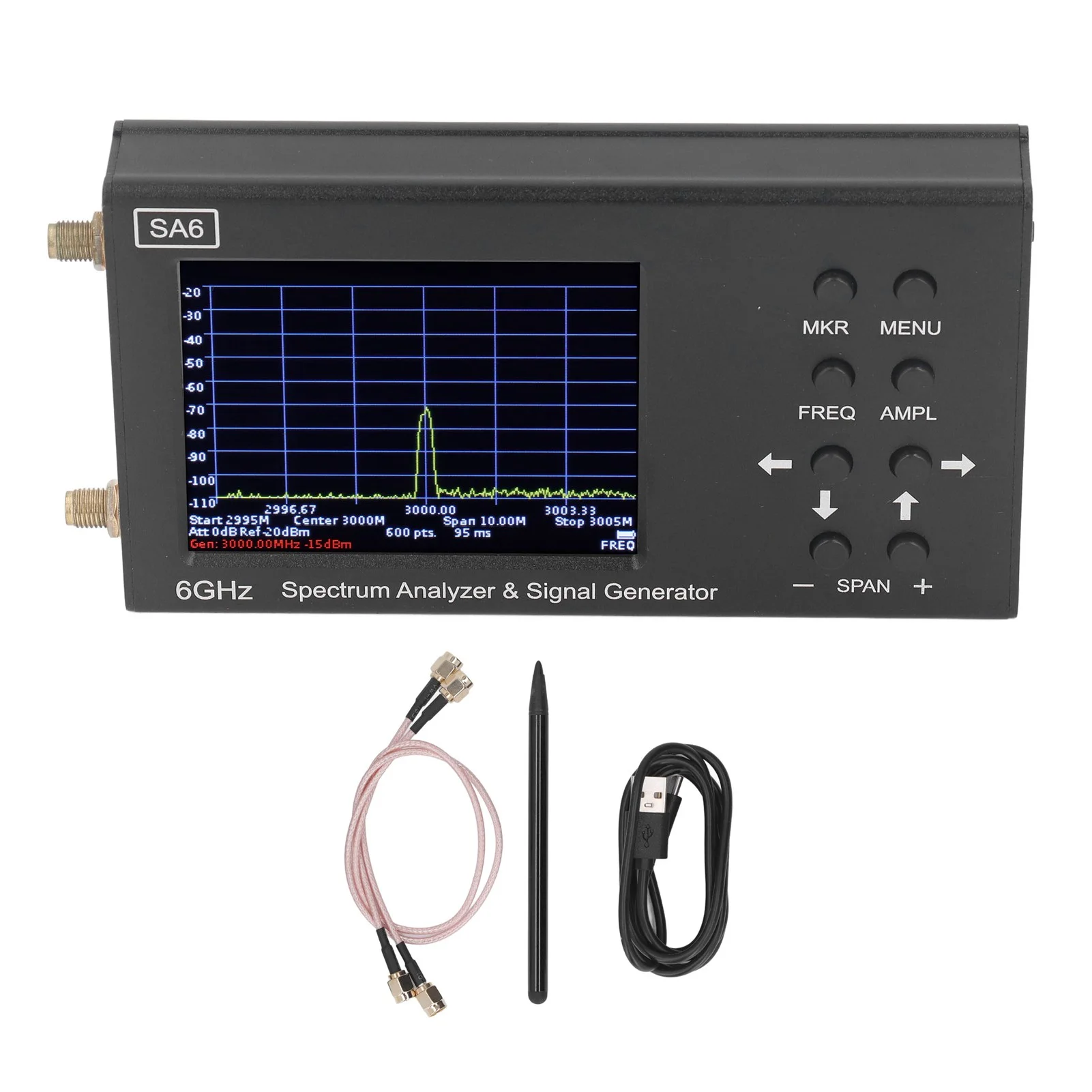 Uadme SA6 6G Portable Spectrum Analyzer,WiFi 35 to 6200Mhz ...