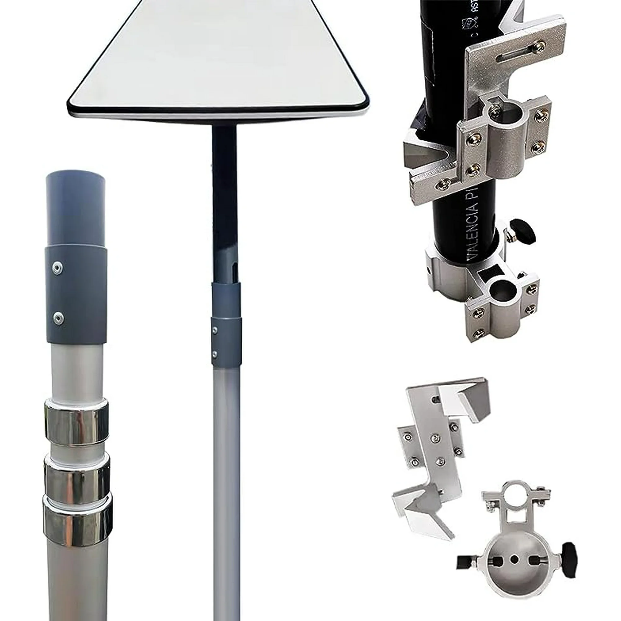 EEZ RV Products Telescopic Starlink RV Ladder Pole 10ft with RV Ladder ...