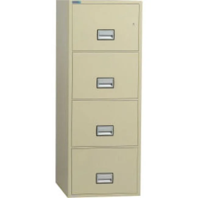 Phoenix Safe International Vertical 31 in. 4-Drawer Legal Fire & Water ...