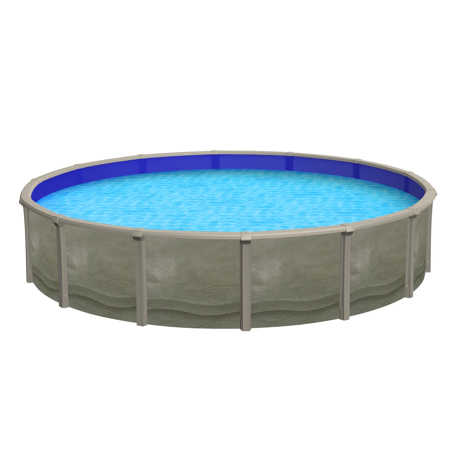 Blue Wave Trinity 21-ft Round 52-in Deep Steel Wall Pool Package with 7 ...