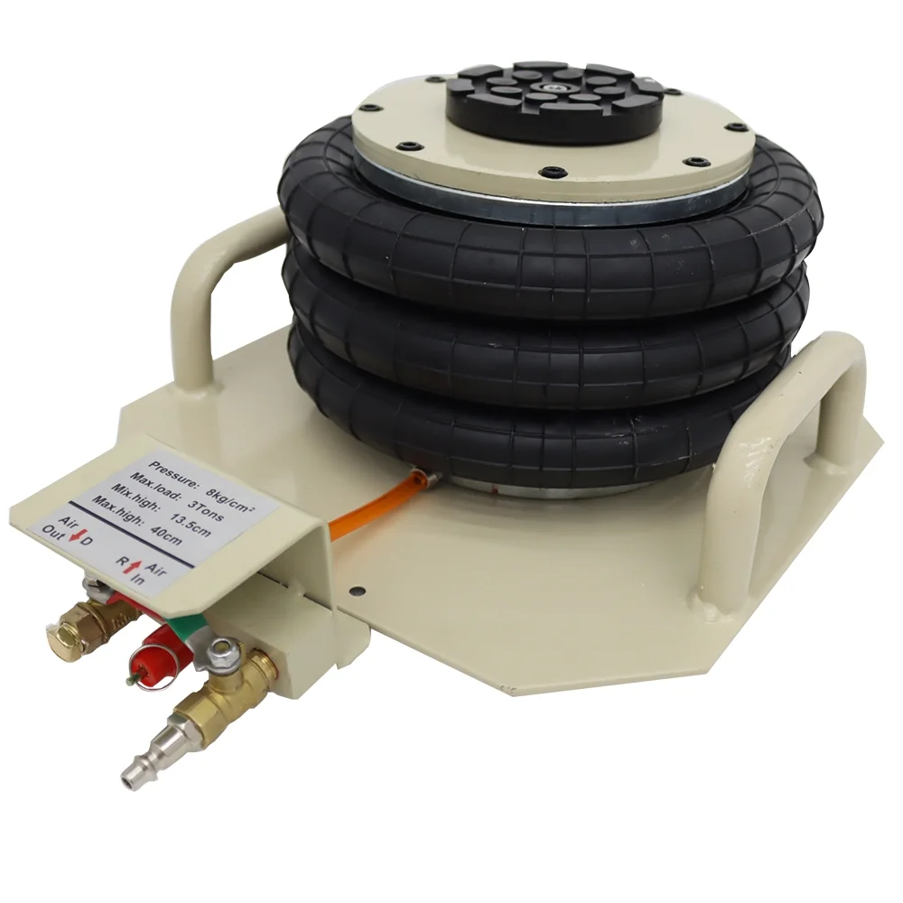 INTBUYING 6600lbs Triple Bag Air Jack 3 Ton Pneumatic Lift Car Repair ...