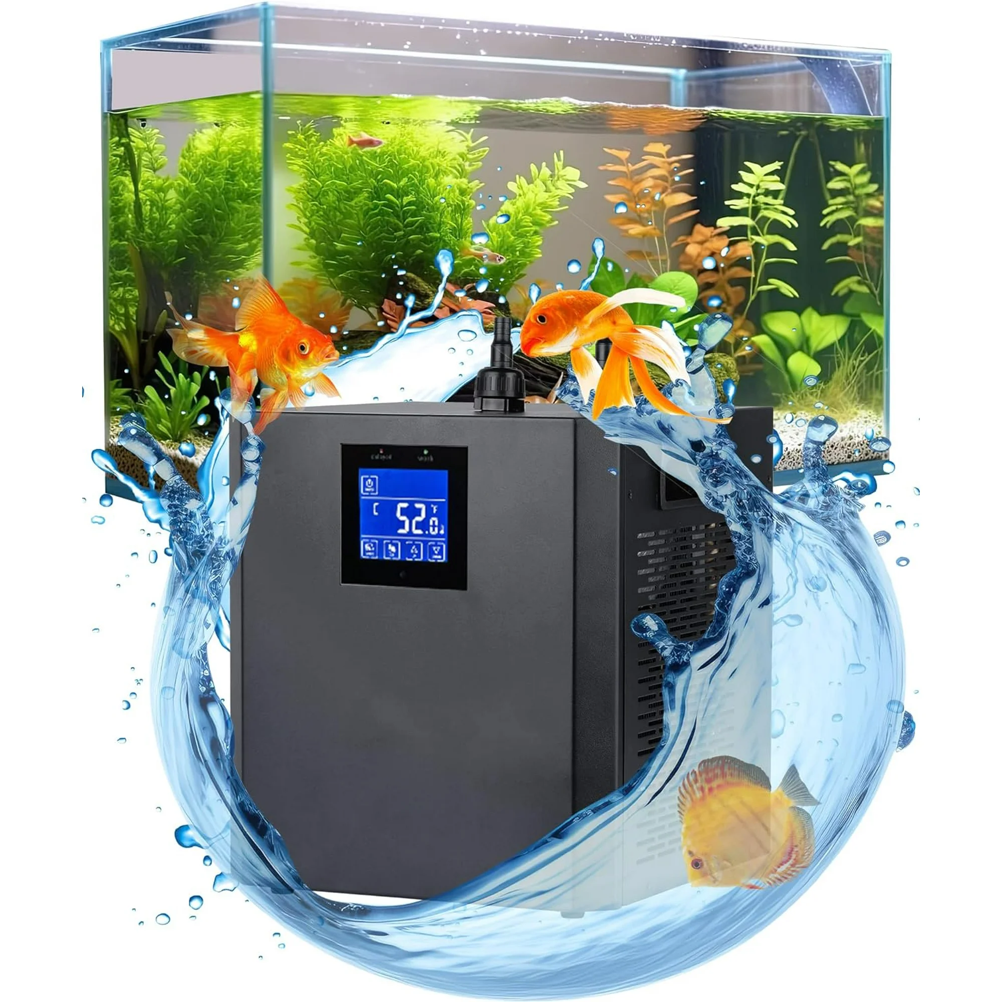 Rocita 300L 1/3 HP Aquarium Chiller Water Chiller Hydroponic Tank ...