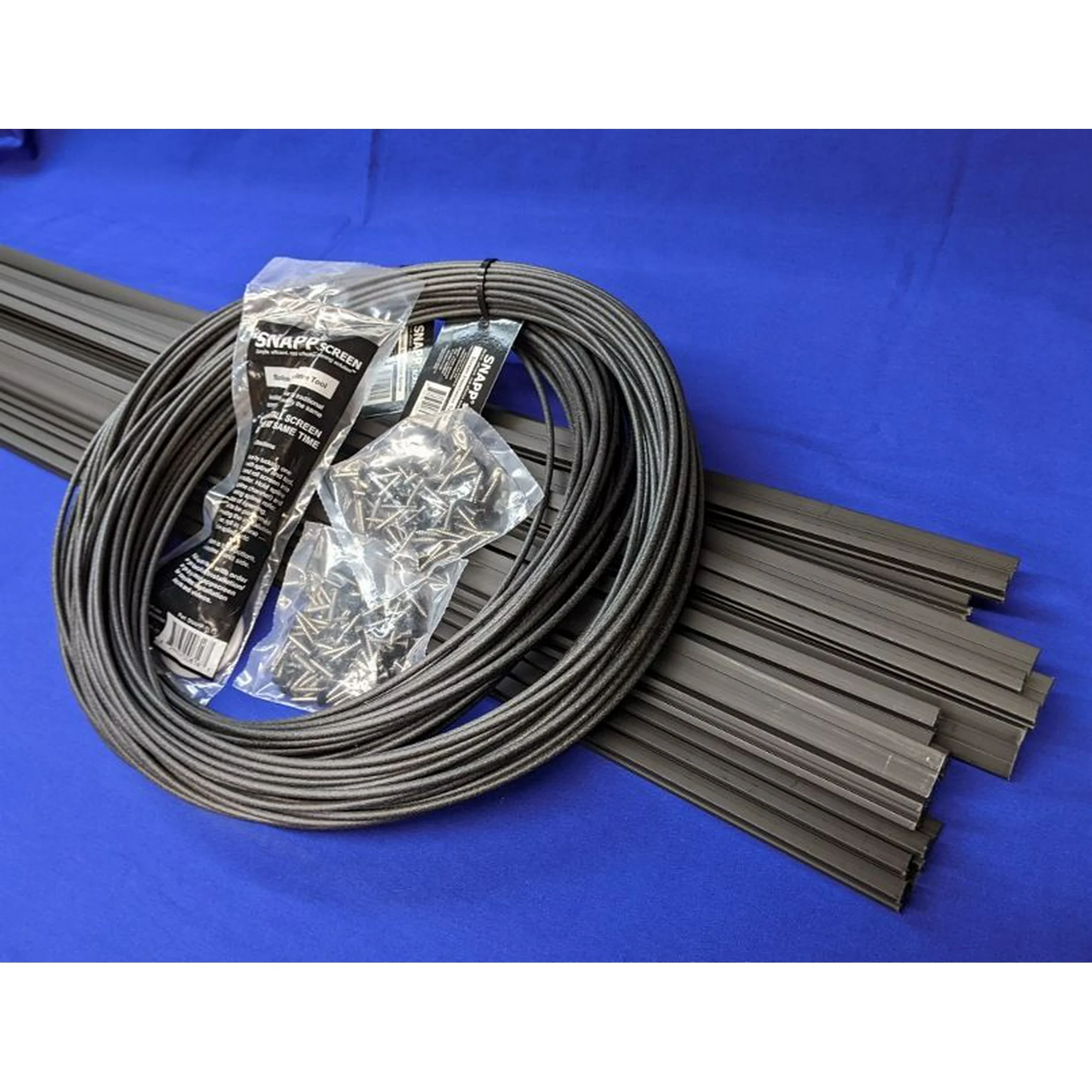 SNAPP screen PVC Porch Screening Kit (20 Pack - Black) - Texas Outlet