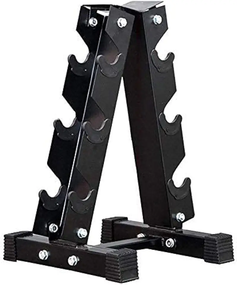 3-Tier Dumbbell Storage Rack Stand Portable -Barbell A-Frame Dumbbell ...