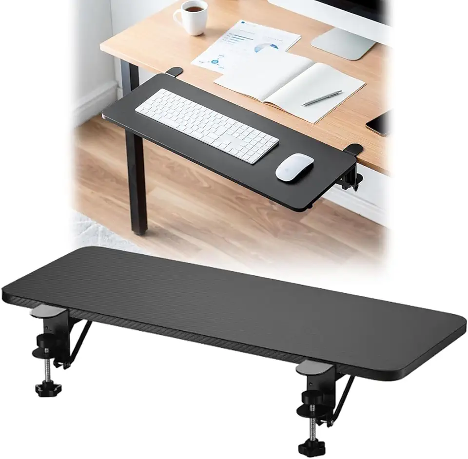 Ergonomic Desk Extender Tray 90° Foldable For Computer Keyboard Mouses ...