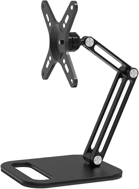 VESA Monitor Desktop Mount Single Monitor Stand Free-Standing Suitable ...