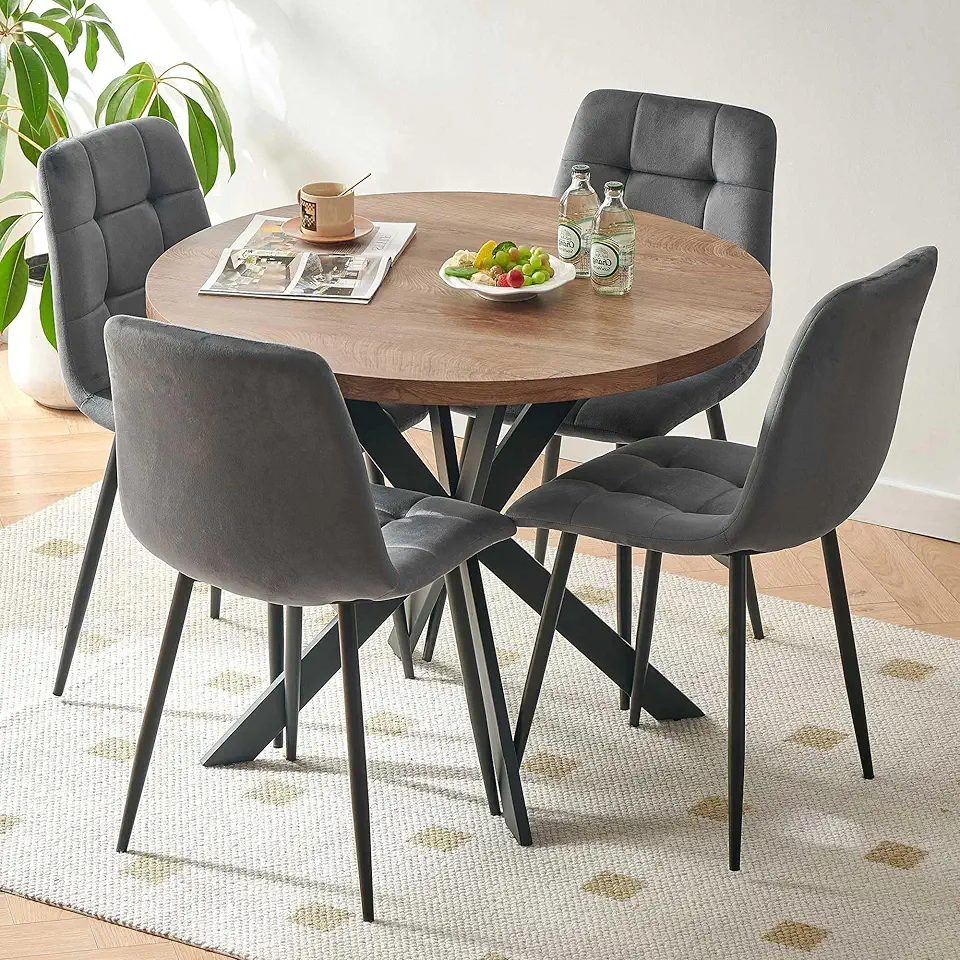 Sponsored Ad - Round Kitchen Table and Chairs Set for 4, 37" Round ...
