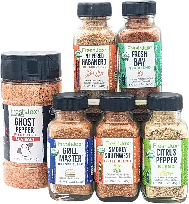 Organic Spices | Ghost Pepper Grilling Spices Gift Set | 5 Sampler ...