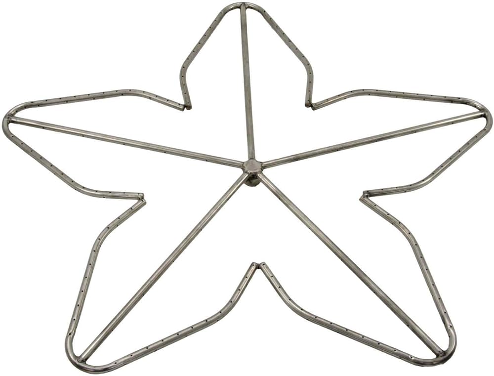 HPC Fire Penta Fire Pit Burner (PENTA36-NG), 36-Inch, Stainless Steel ...