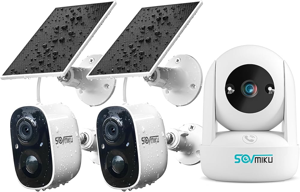 Indoor CB2 and Outdoor 2CG6 Solar Security Camera Wireless Outdoor ...