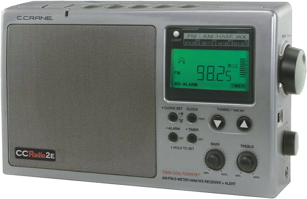 C. Crane CC Radio-2E Enhanced Portable AM FM Weather and 2-Meter Ham ...