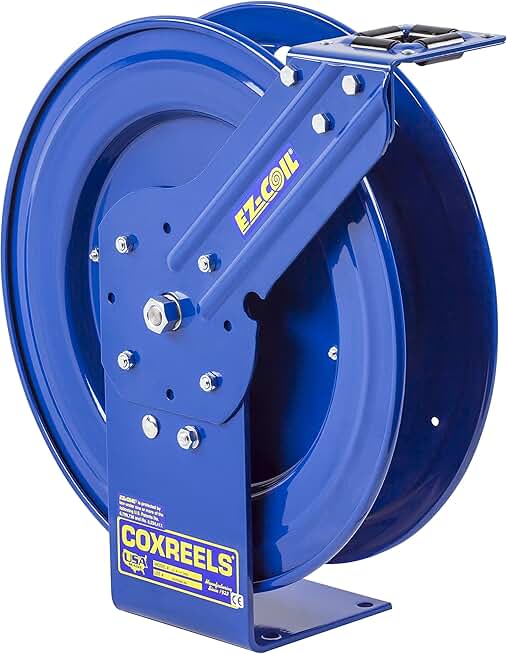 Coxreels EZ-P-LPL-350 Safety Series Spring Rewind Hose Reel: 3/8" I.D, 50' Hose Capacity, Less ...