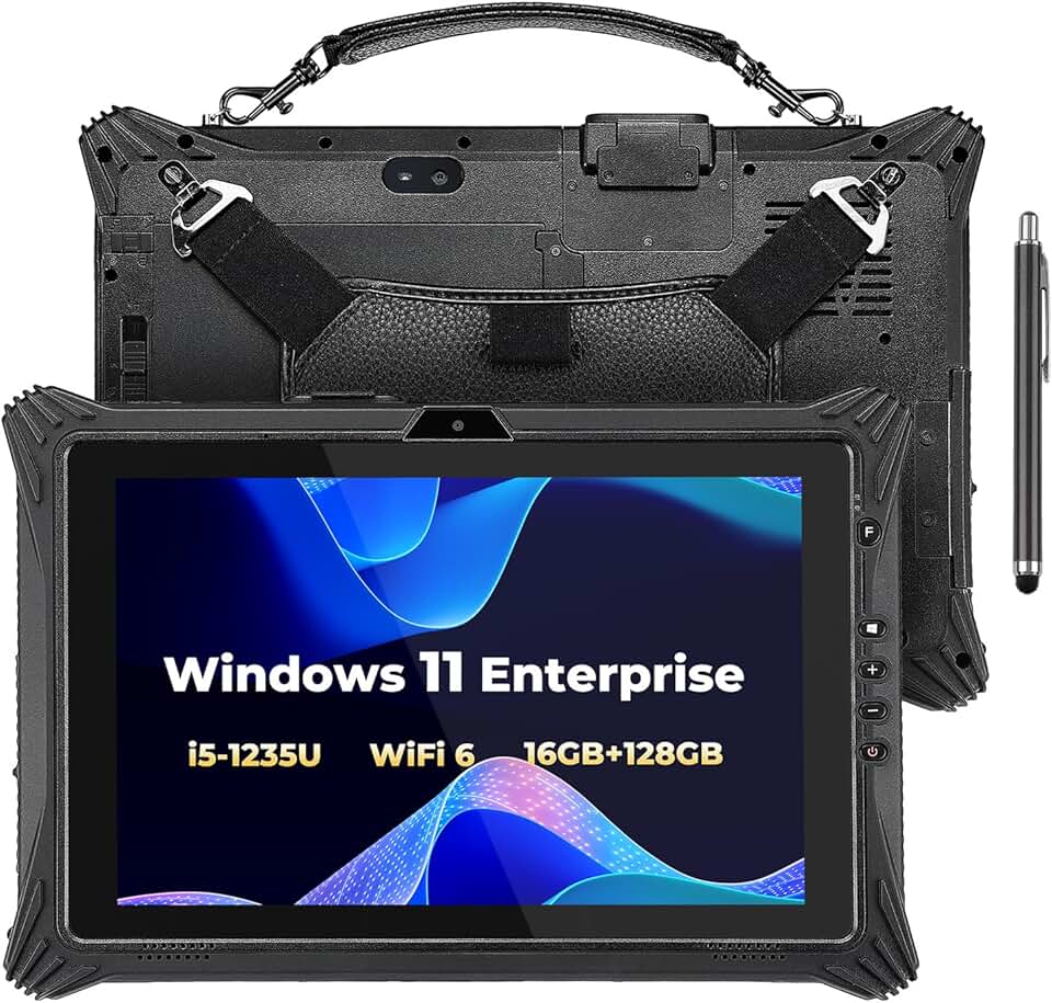 MUNBYN High-End Rugged Windows Tablet IRT10, 10.1 inch Windows 11 IoT ...